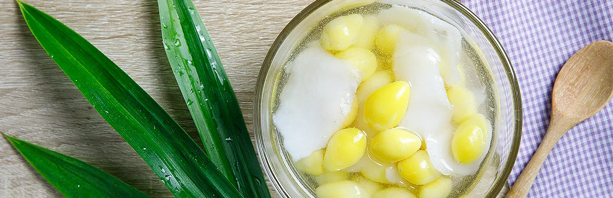 Ginkgo and Young Coconut Recipe for a Refreshing Drink